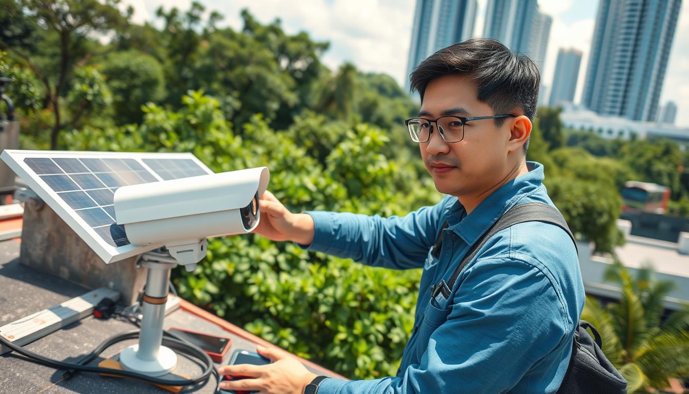 Solar CCTV Camera 4G - Secure Monitoring in SG