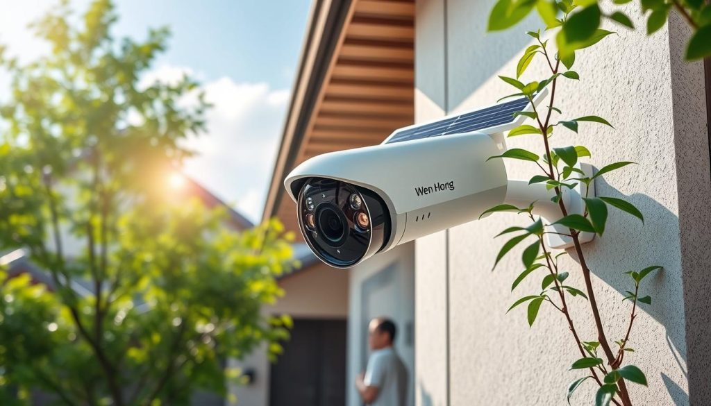 Eco-Friendly Security: Outdoor Camera with Solar Panel